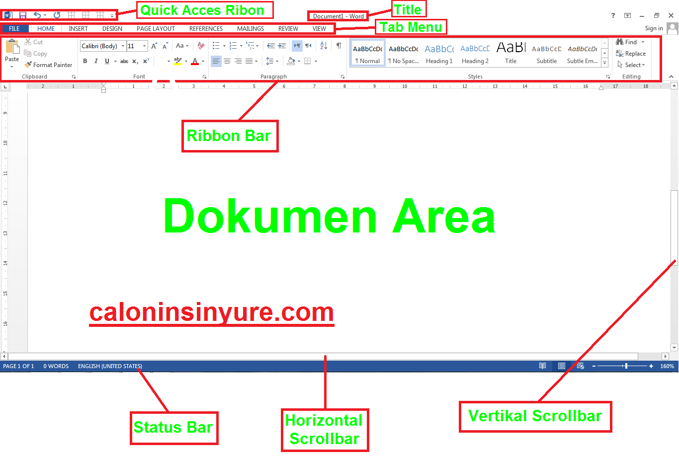 Pengenalan Aplikasi Microsoft Word Versi 2013